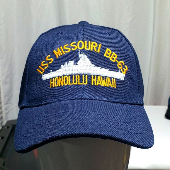 Accessories | Military Us Navy Uss Missouri Bb 63 Honolulu Hawaii Hat ...